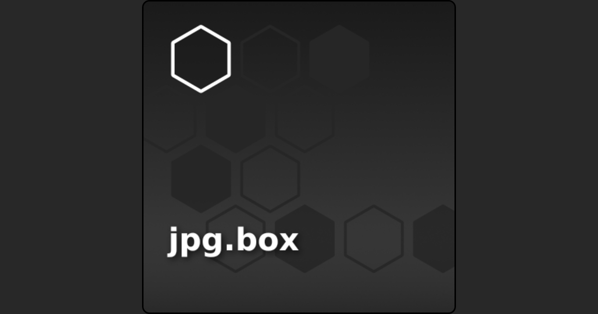 jpg.box - Profile | .box